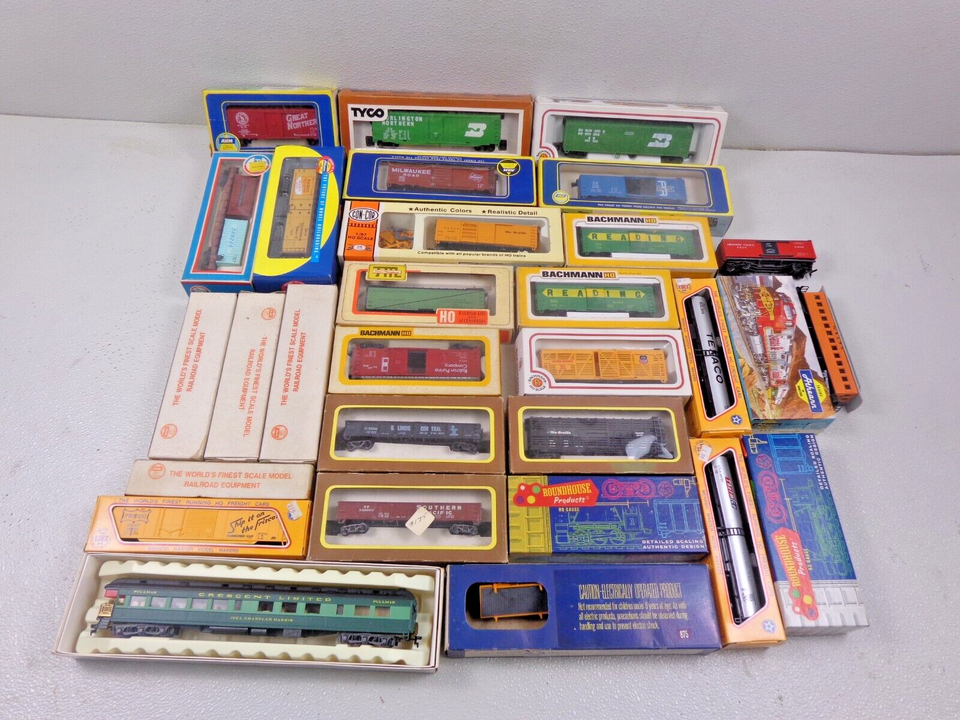 Vintage Huge lot of (30) HO Mixed Freight Cars most w/orig boxes | eBay