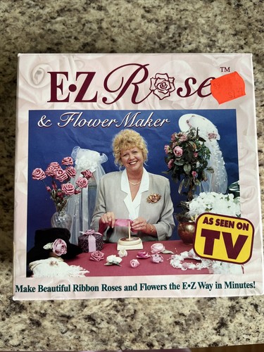 Vintage 90s EZ Rose And Flower Maker As Seen On TV Crafts Ribbon Fabric ...