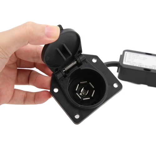 European 13 Pin To American 7 Way Plug Round Connector Trailer Light ...