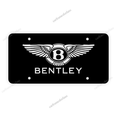 "BENTLEY" Bentley License Plate - Premium Stainless Steel Metal | eBay