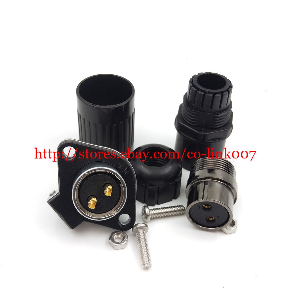 HE20 2pin Waterproof Connectors, IP67 Electrical High voltage Current ...