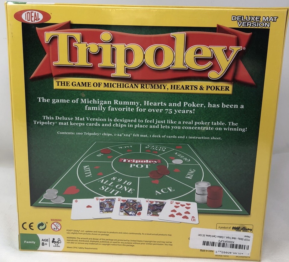 [NEW] Tripoley Deluxe Mat Version - Michigan Rummy Hearts Poker - 2014 ...