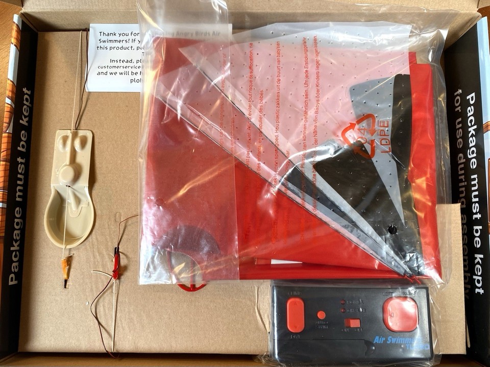 OPEN BOX Angry Birds Air Swimmers Turbo Remote Control Flying Balloon ...