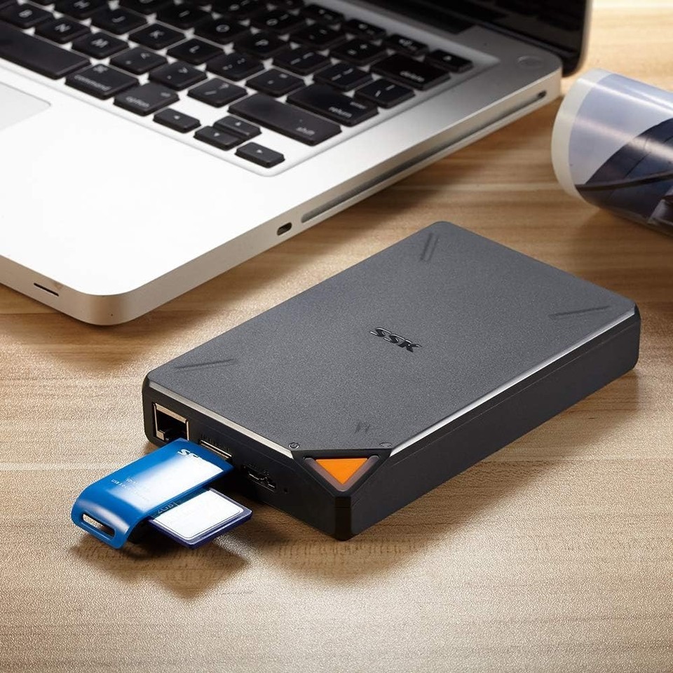 SSK 2TB Portable NAS External Wireless Hard Drive with Own Wi-Fi ...