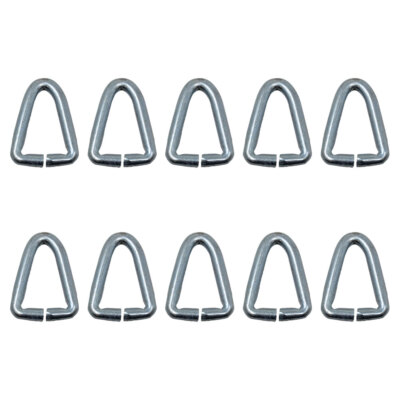 Set of 10 Flail Mower Blade to Hanger Link D Rings Fits Ford 907 917 ...