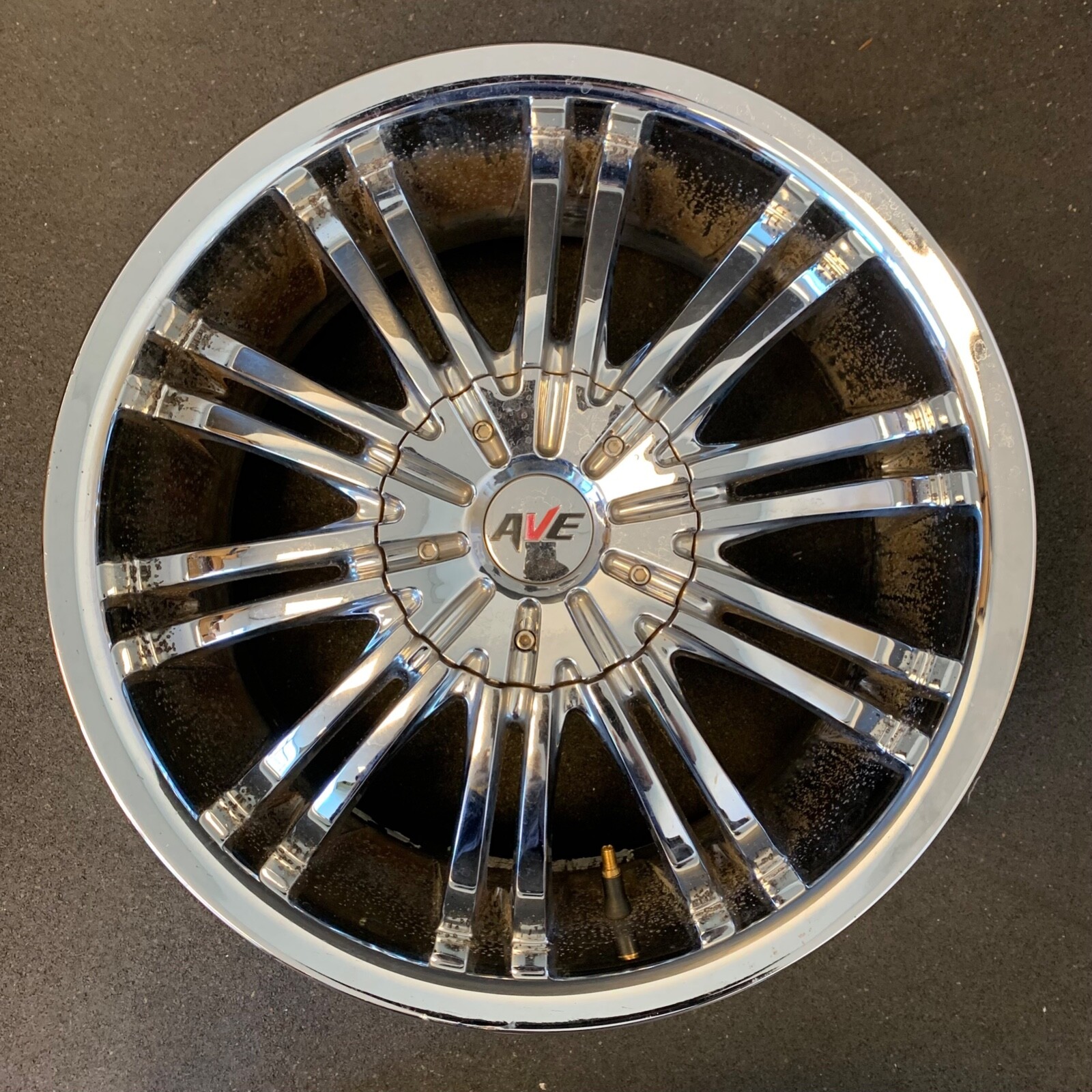 17x7.5 5x100/5x114.3 10 Spoke Chrome Plated Avenue 601 Wheels Rims ...