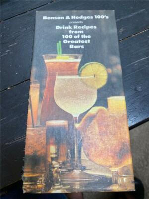 BENSON AND HEDGES 100'S PRESENTS DRINK RECIPES FROM 100 OF THE GREATEST ...