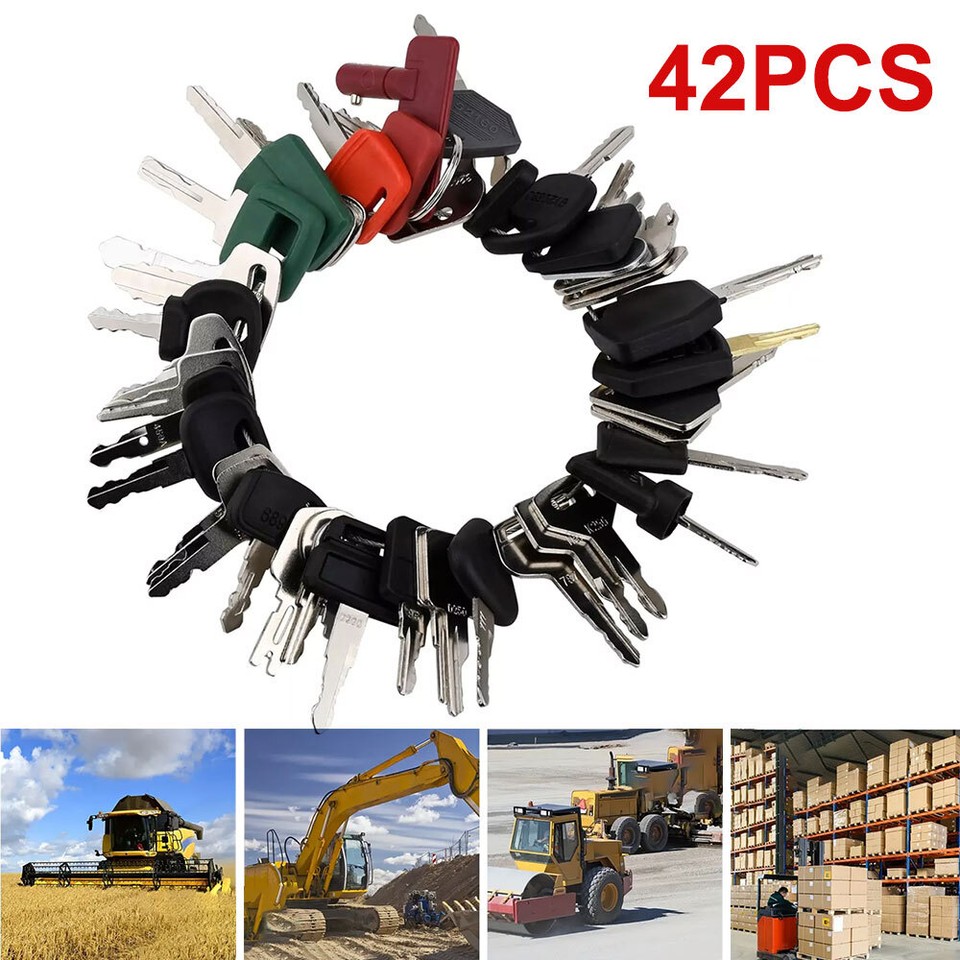 42 Master Keys Set Heavy Equipment Ignition Keys Fits Many Models HOT ...