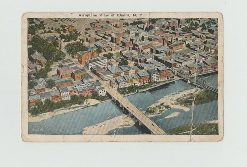 NY Elmira Aeroplane View 1936 Ruben Bros New York 292 | eBay