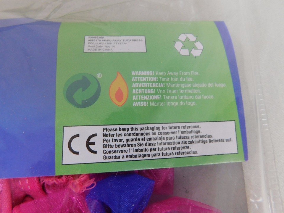 Pumpkin Junction Pink Fairy Tutu Toddler Halloween Costume 1-2 Years ...