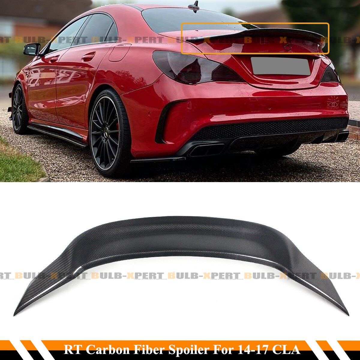 FOR 14-19 MERCEDES CLA250 CLA45 AMG W117 R STYLE CARBON FIBER TRUNK ...