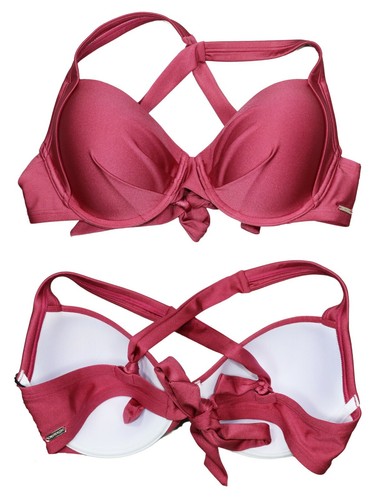 Calvin Klein Solid Color Pleated Underwire Convertible Bikini Top L NWT ...