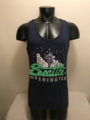 Homage Seattle Washington Skyline Tank Top Mens size Large | eBay