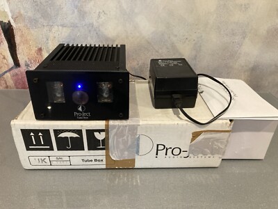 Pro-ject Tube Box in Black. BOXED example, MM & MC Phono stage preamp ...