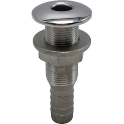 Buck Algonquin Stainless Steel Thru Hull Fitting with 1-1/2 Inch Hose ...