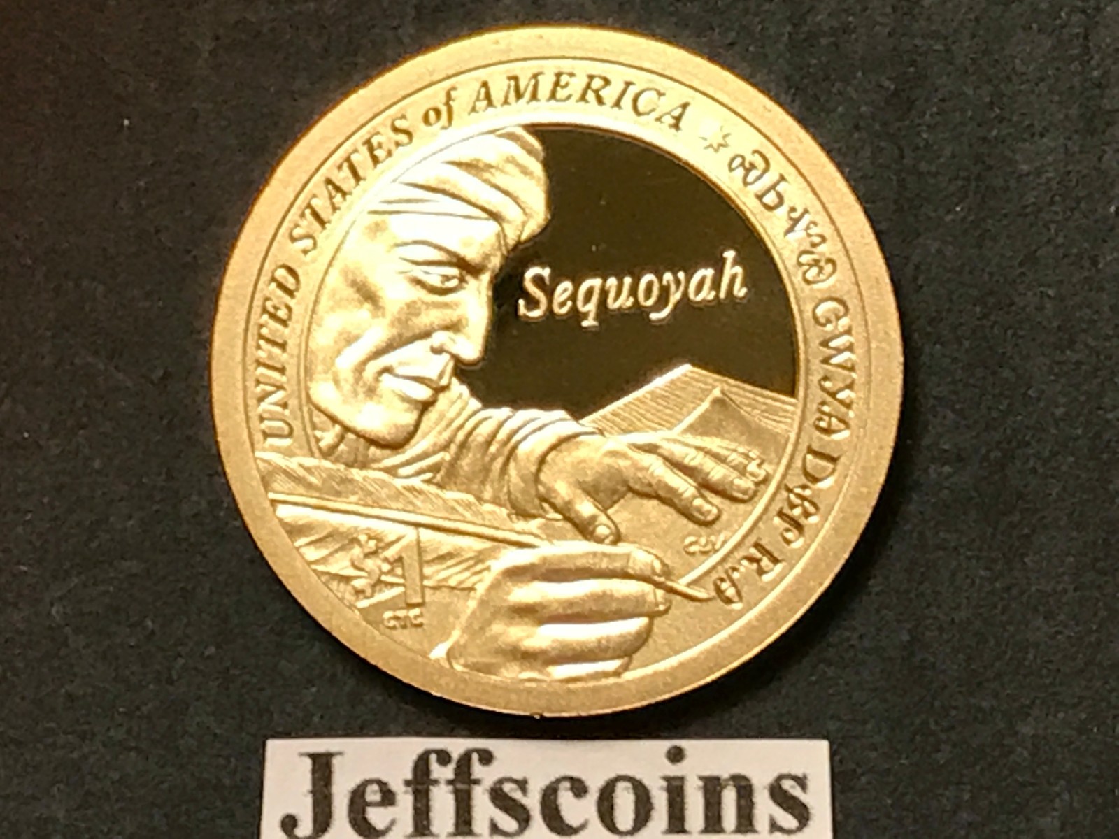 2017 S SACAGAWEA NATIVE AMERICAN Sequoyah from Cherokee Nation Proof ...