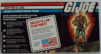 GI JOE CATALOG Insert BROCHURE BOOKLET Vintage Pamphlet Literature 1984 ...