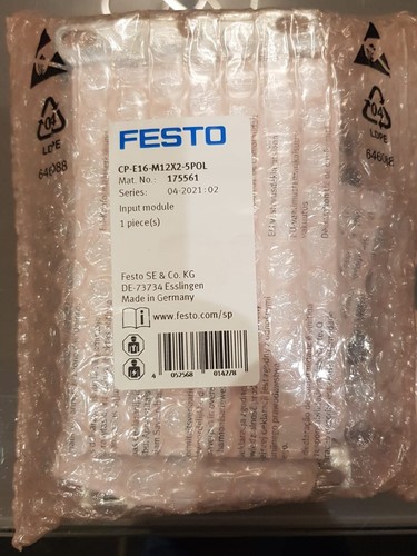 Festo CP-E16-M12x2 5pol Entrée Module, 8 Prise En Douille, 16 Numérique ...