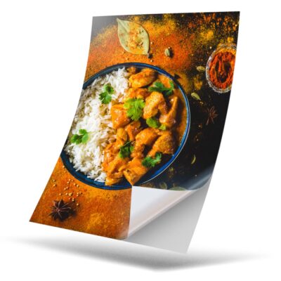 1 x Vinyl Sticker A4 - Indian Asian Curry Food #3978 | eBay UK