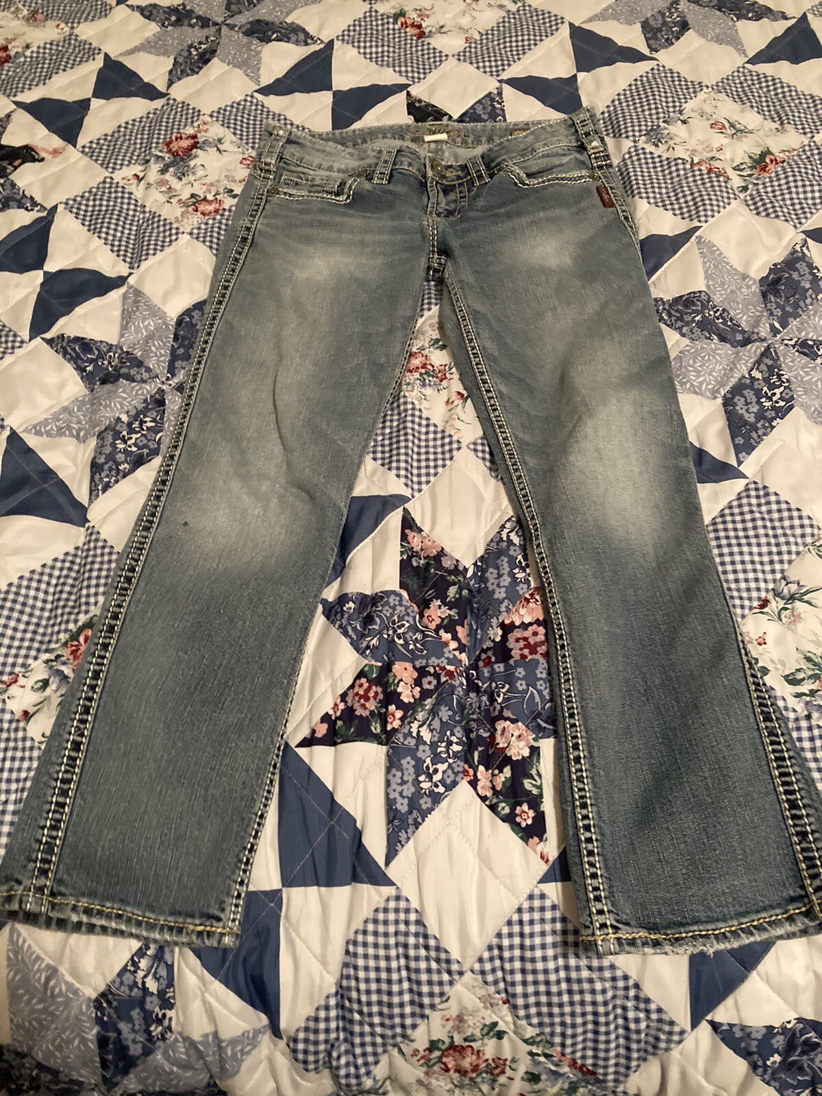 Women’s Silver Frances Denim Capris Jeans Size 28 | eBay