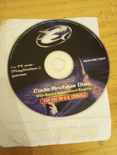 Gameshark 2 V2 for Playstation 1 PS One Code Archive Disc Only 2002 ...