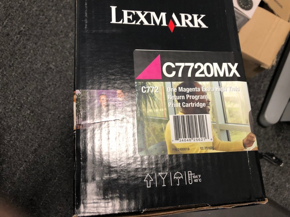 Genuine Lexmark C772 Magenta Extra High Yield Toner Cartridge C7720MX ...