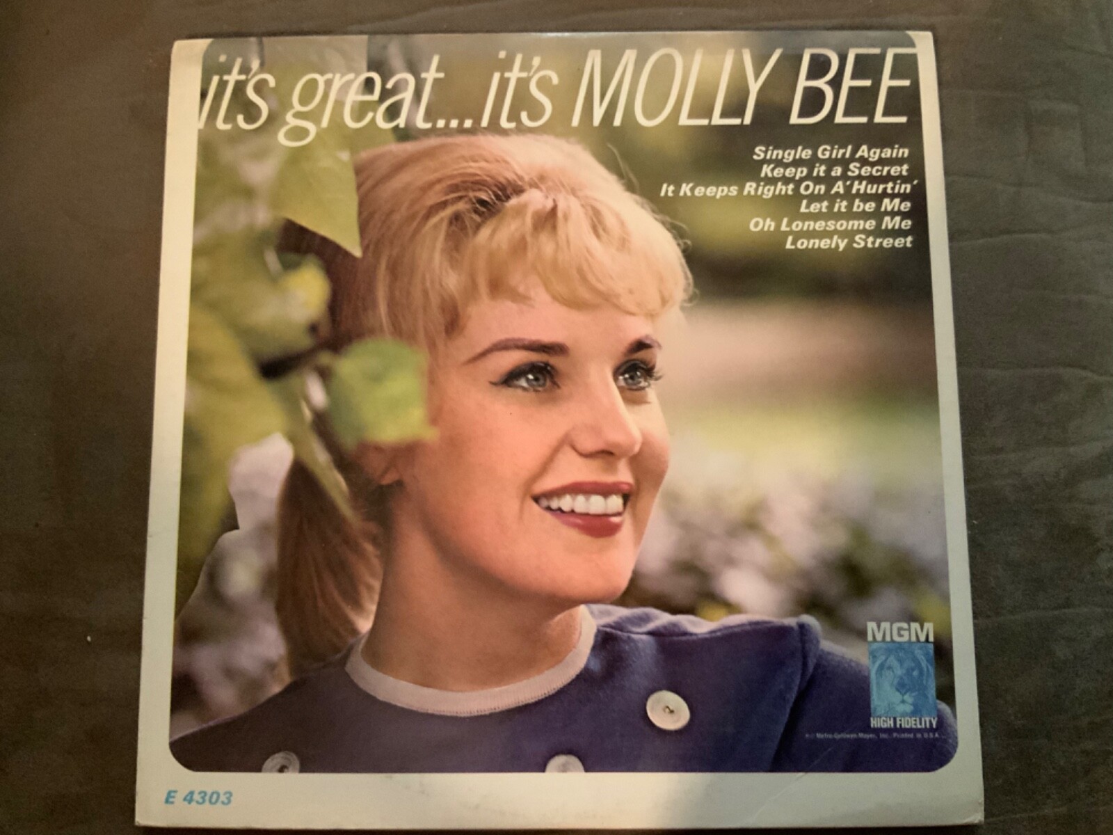 It's Great... It's Molly Bee~1965 Country~Female Vocal Pop~MGM E 4303 ...