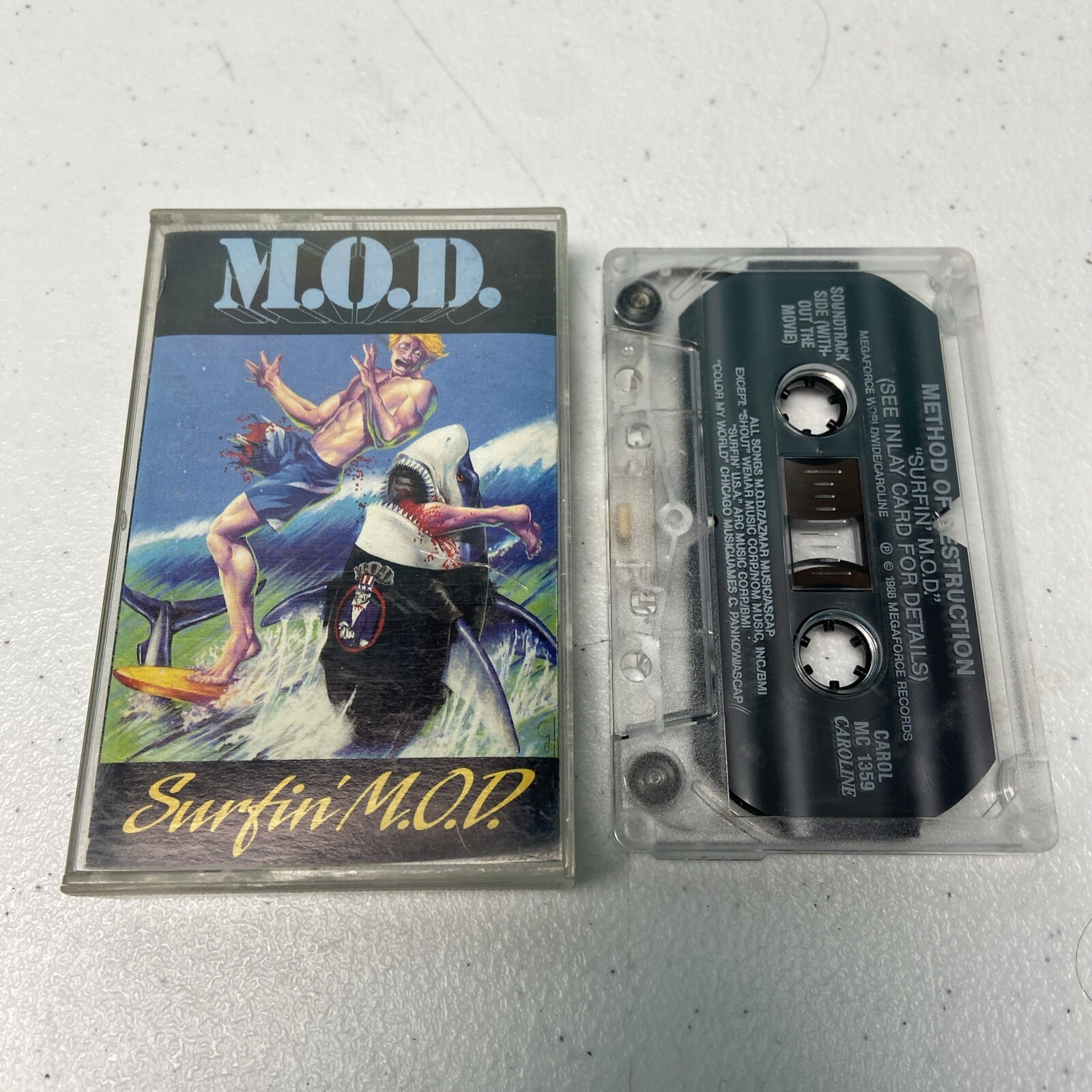 NM 1st Press 1988 Method Of Destruction Surfin MOD Cassette Megaforce ...