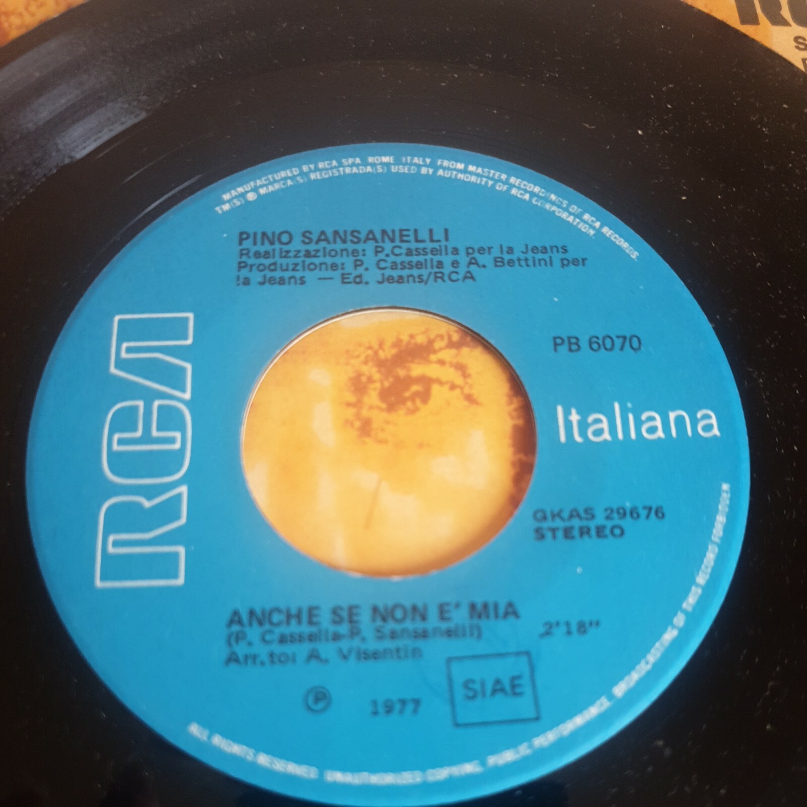 PINO SANSANELLI QUANDO UNA DONNA E' DONNA ANCHE SE NON E' MIA 45 ITALY ...