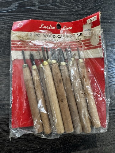 Lustre Line 12 Pc Wood Carving Set Vintage #7200 High Carbon Steel | eBay