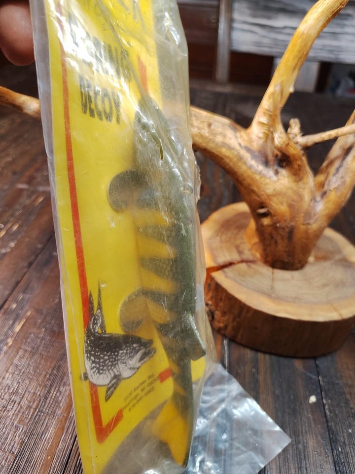NOS Vintage Spearing Decoy Yellow Perch 8" In Original Packaging S40 | eBay