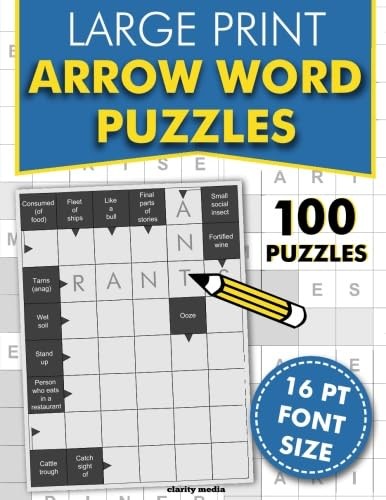 Large Print Arrow Word Puzzles: 100 crossword style puzzles in 1 ...