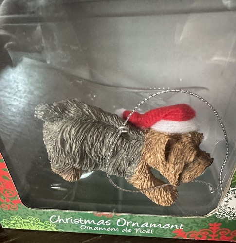 Sandicast Yorkshire Terrier Hand Cast Hand Painted Ornament Christmas ...