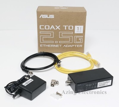 ASUS MA-25 2.5Gbps Ethernet over Coax MoCA Adapter (1-pack) - Black | eBay