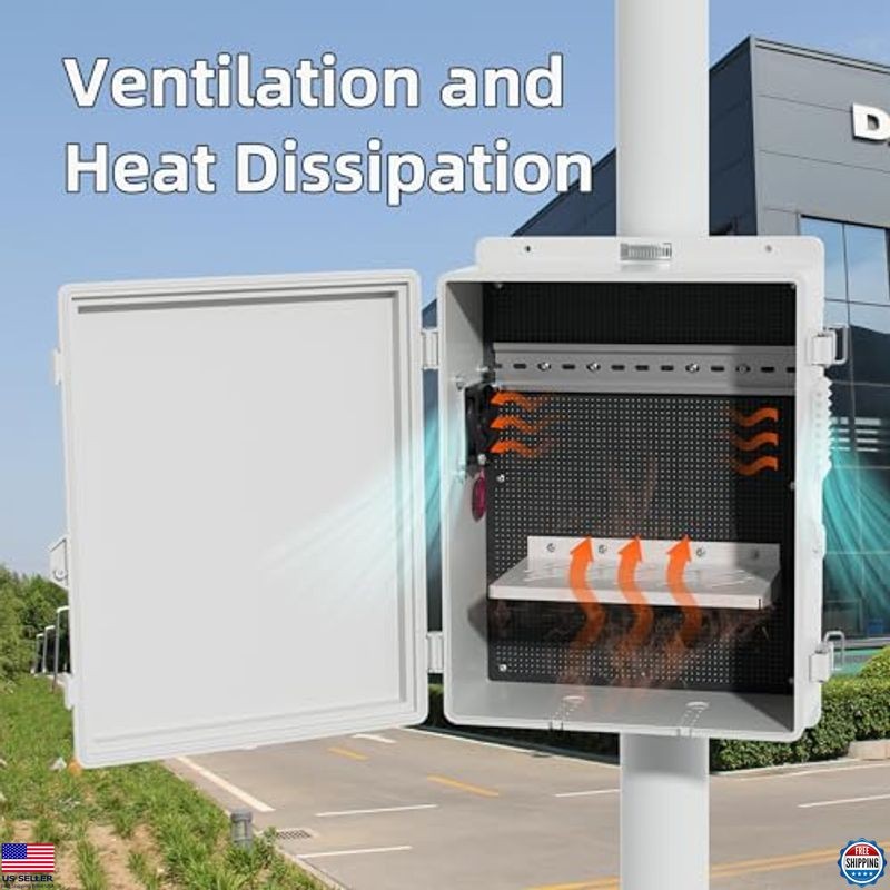 Joinfworld Waterproof Vented Outdoor Electrical Box - Nema Enclosure 16 ...