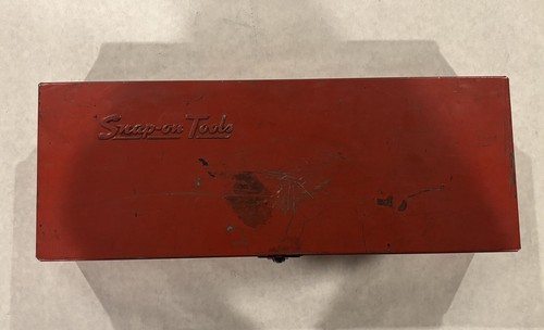 Vintage Snap On Red Metal Heavy Duty Tool Storage Box - Box Only | eBay
