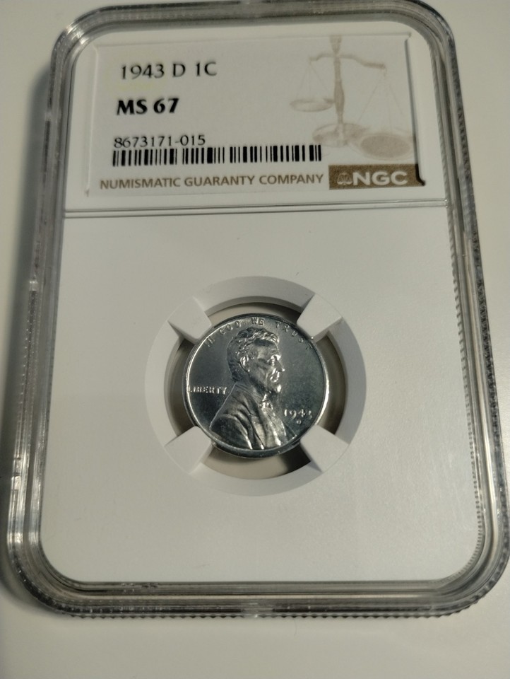 1943 D Steel World War 2 Penny NGC Certified MS67 | eBay