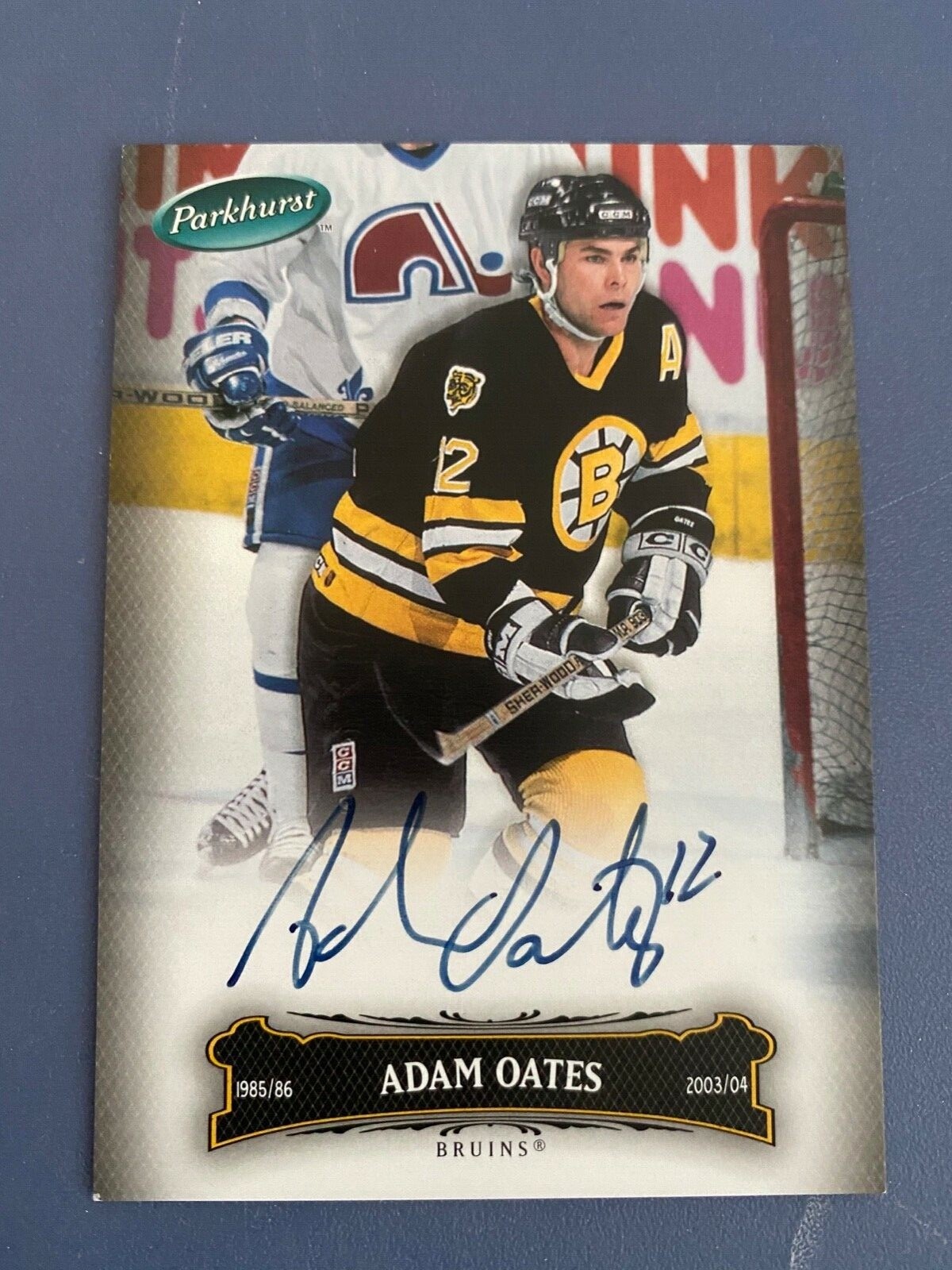 Adam Oates Autographed Parkhurst #85 Excellent Condition | eBay