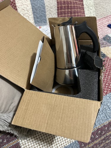 London Sip Stainless Steel Stove-Top Espresso Maker Coffee Pot Italian ...