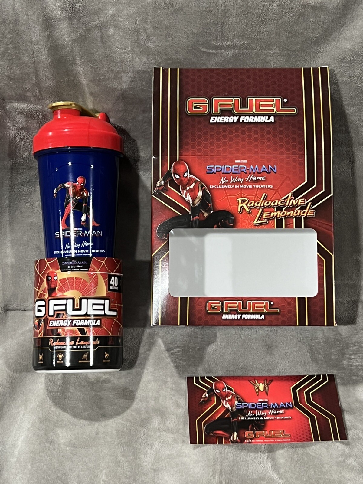G Fuel Spider-Man Radioactive Lemonade Gfuel Collectors Box Complete ...