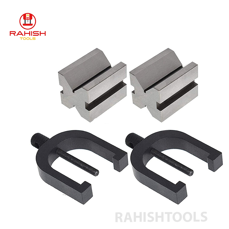 Precision Engineers All Steel Vee Blocks Clamp Set V Block Matched Pair ...