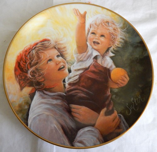 "Reaching Together" Plate by Sue Etem (8.5", 1982) Big and Little ...