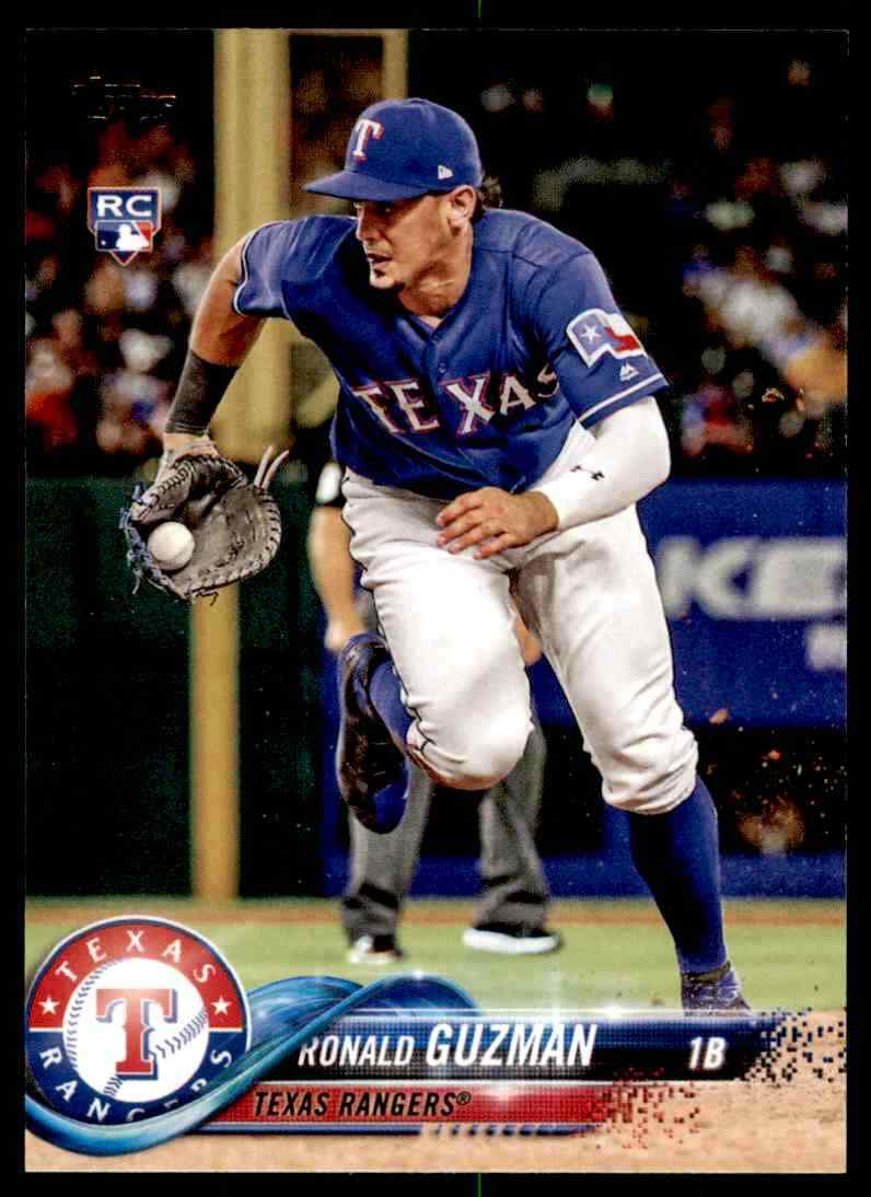 2018 Topps Update Series Ronald Guzman Rookie Texas Rangers #105 | eBay