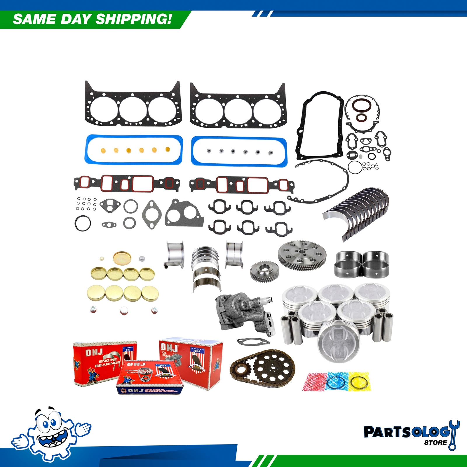 DNJ EK3125CM Master Engine Rebuild Kit For 1993 Chevrolet GMC Astro 4 ...