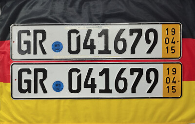 Germany German Temporary License Plates - Görlitz – Sachsen | eBay
