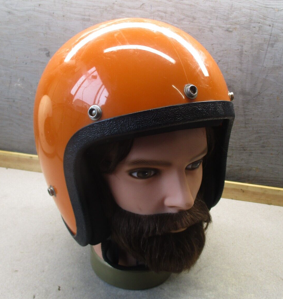 ROP 4170 OPEN FACE HELMET 1970'S ORANGE MOTORCYCLE ATV MX MXV AHRMA ...