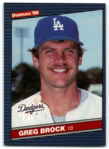 1986 Donruss Greg Brock Los Angeles Dodgers #296 | eBay
