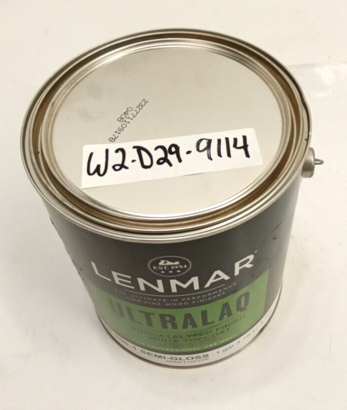 LenMar UltraLaq 1M-806-1 Semi-Gloss Precatalyzed Finish White Topcoat 1 ...