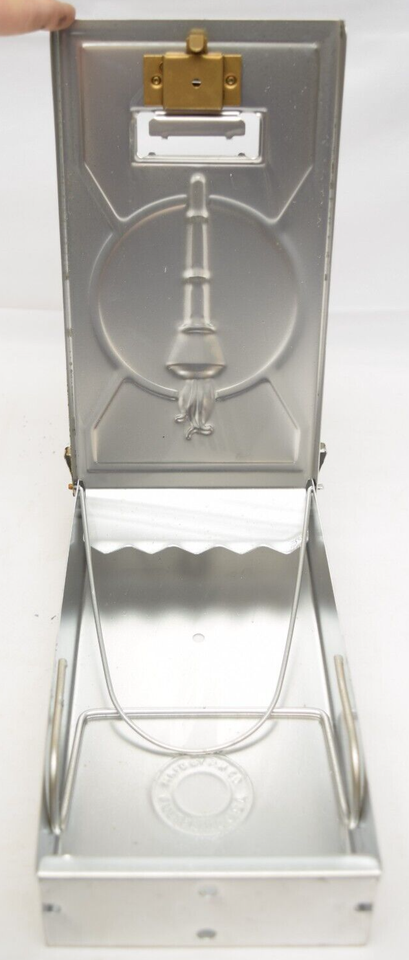 Vintage Fulton Aluminum Finish Letter Drop Mail Box with Keylock #A-128 ...