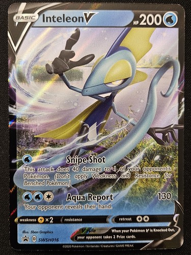 Inteleon V SWSH016 SWSH Black Star Promos Ext. Art Holo Pokémon TCG ...